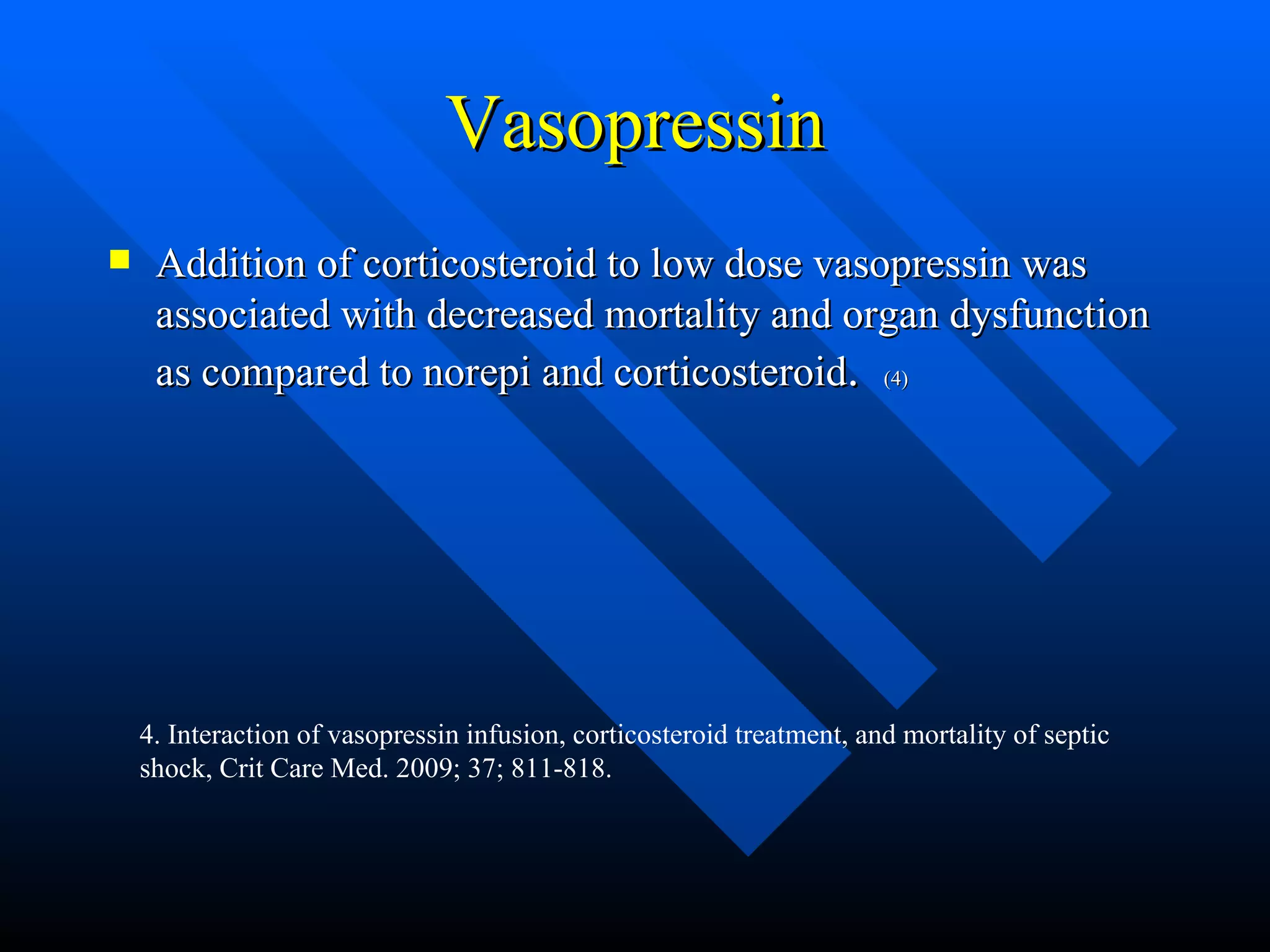 Vasopressors and inotropes | PPT | First Aid | Injuries