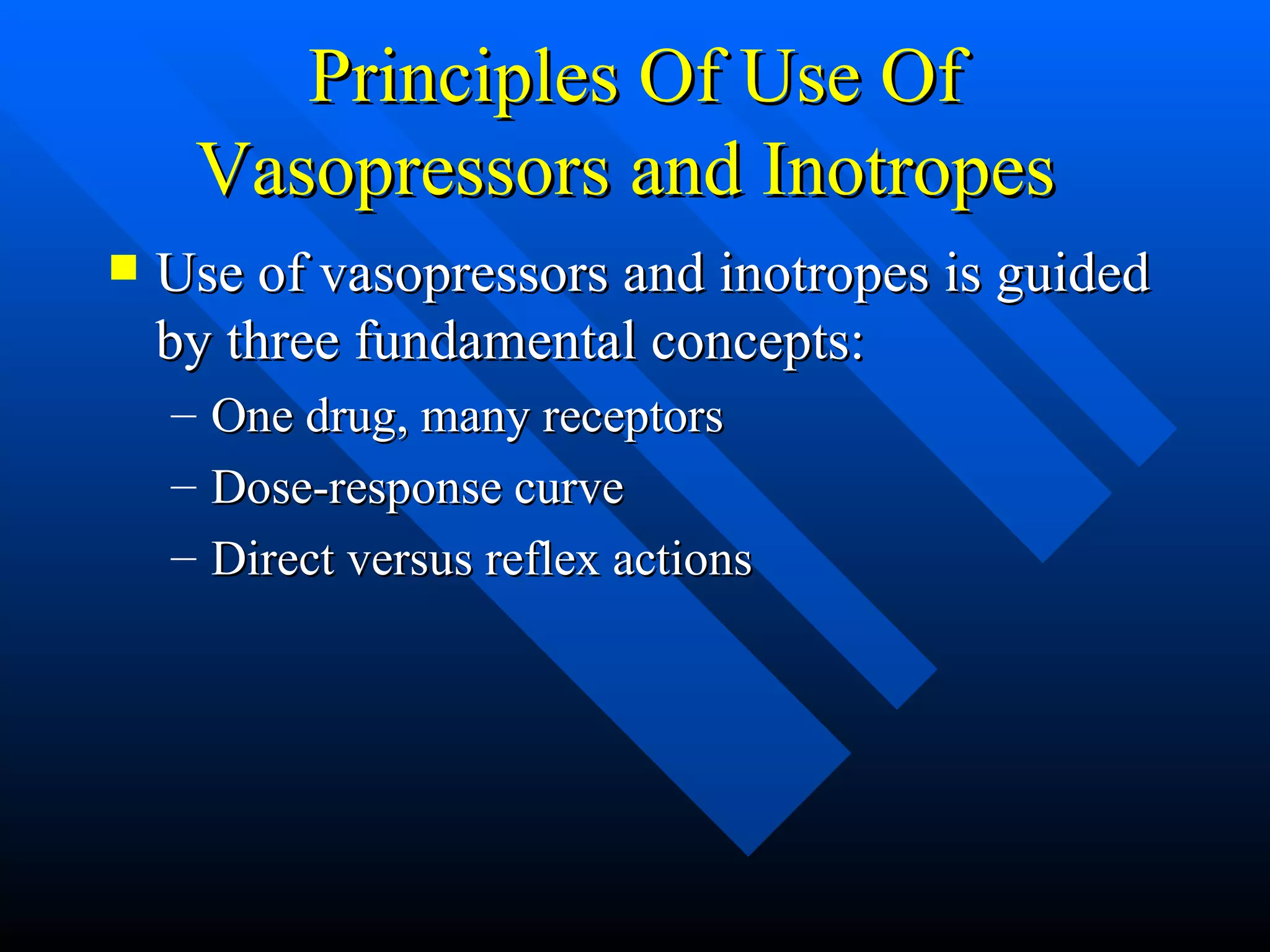 Vasopressors and inotropes | PPT | First Aid | Injuries