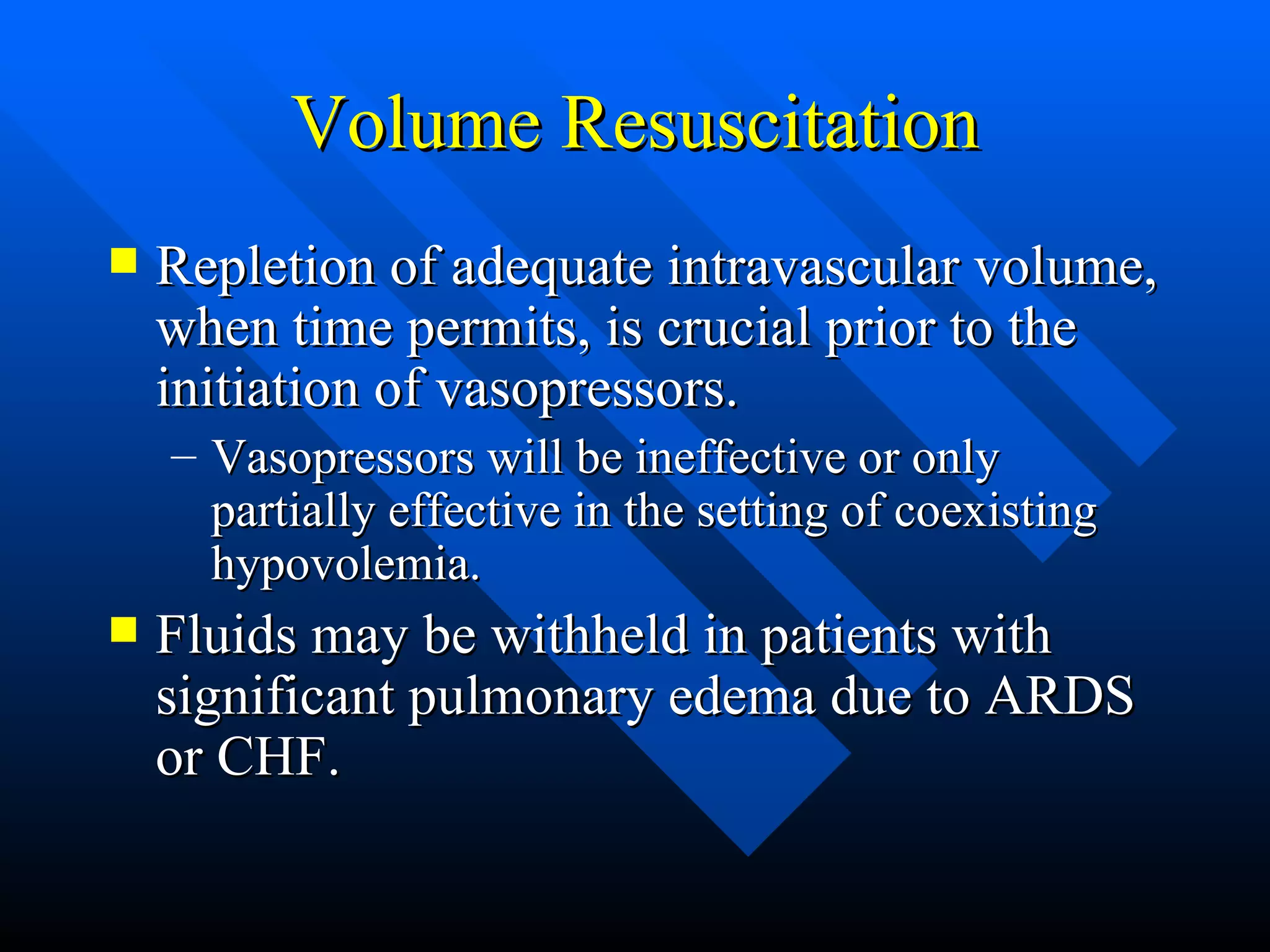 Vasopressors and inotropes | PPT | First Aid | Injuries