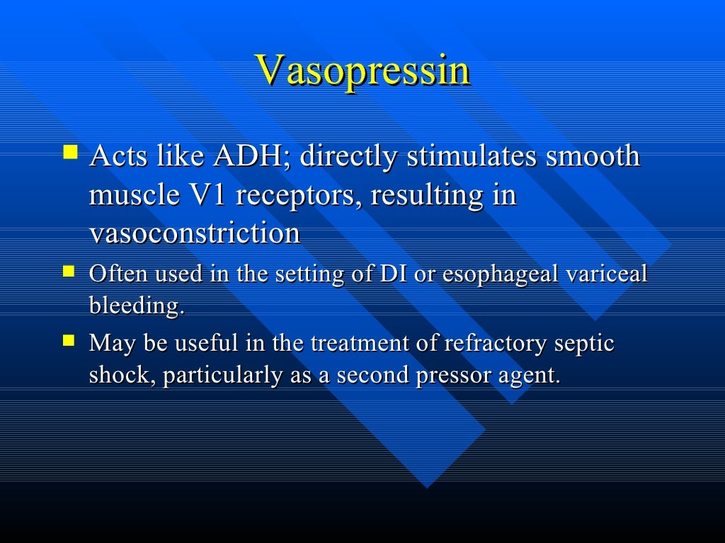 Vasopressors And Inotropes