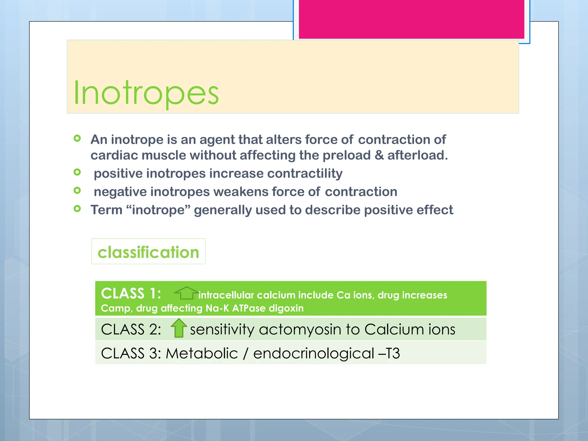 VASOPRESSORS AND INOTROPES USED IN ICU | PPTX