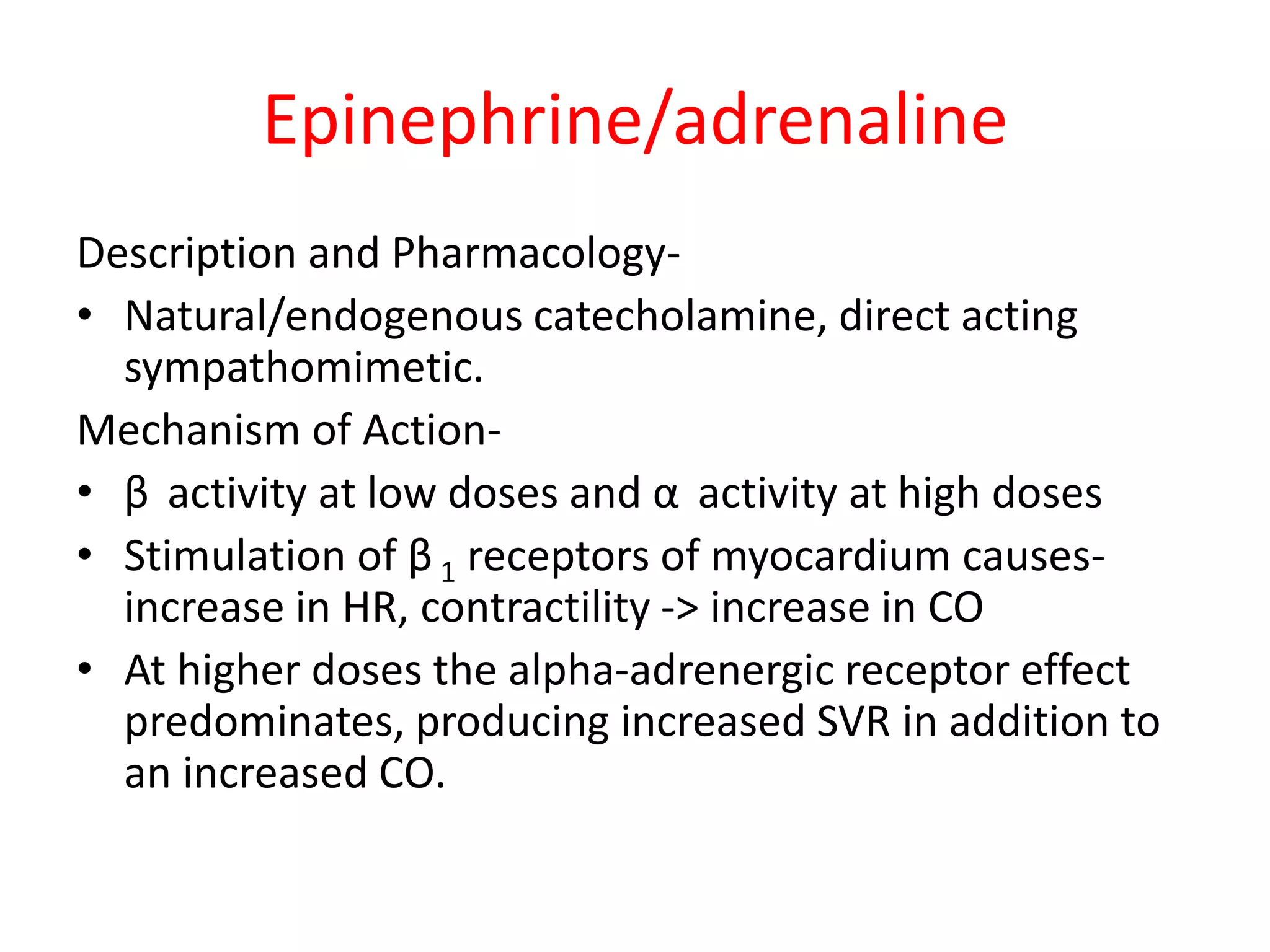 Vasopressors in icu | PPTX