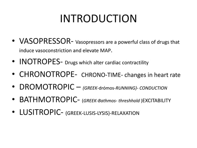 Vasopressors in icu | PPTX | Heart and Cardiovascular Diseases | Diseases and Conditions