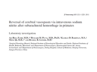 Vasospasm | PPTX | First Aid | Injuries