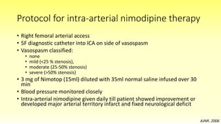 Cerebral Vasospasm | PPTX