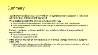 Cerebral Vasospasm | PPTX