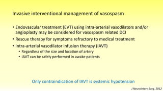 Cerebral Vasospasm | PPTX