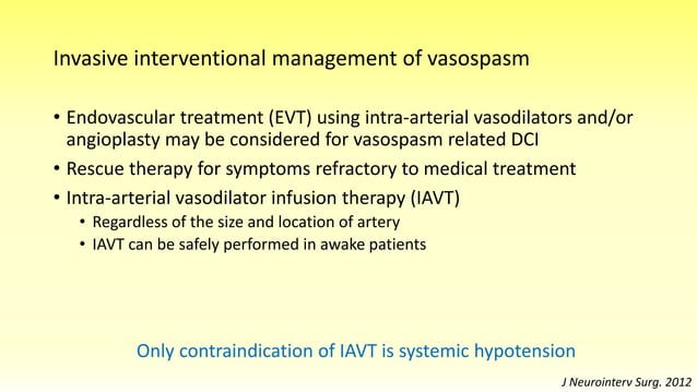 Cerebral Vasospasm | PPTX