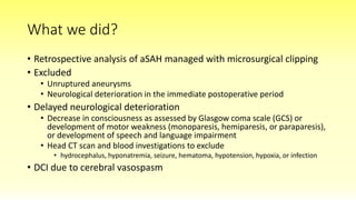 Cerebral Vasospasm | PPTX