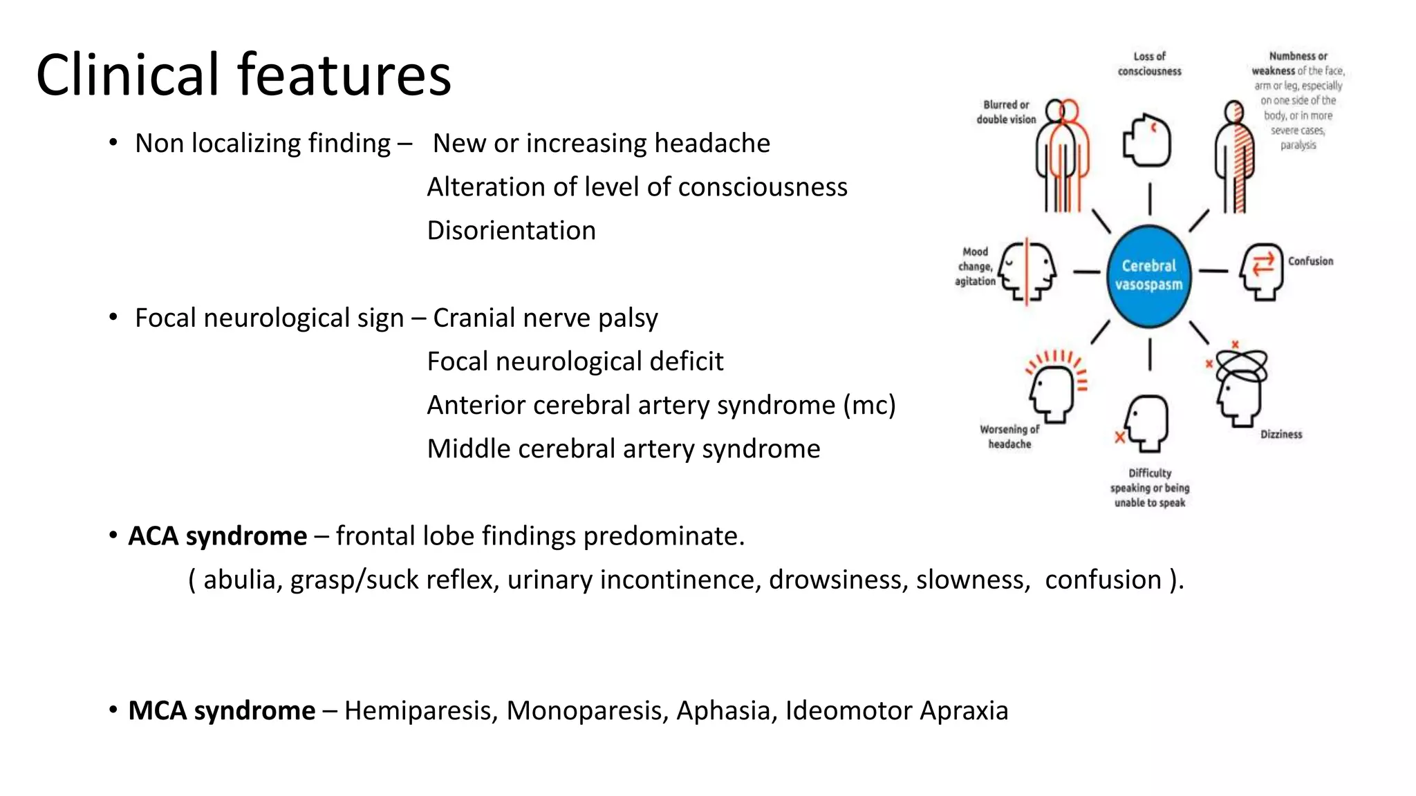 Vasospasm in subarachnoid haemorrhage pre finale | PPTX