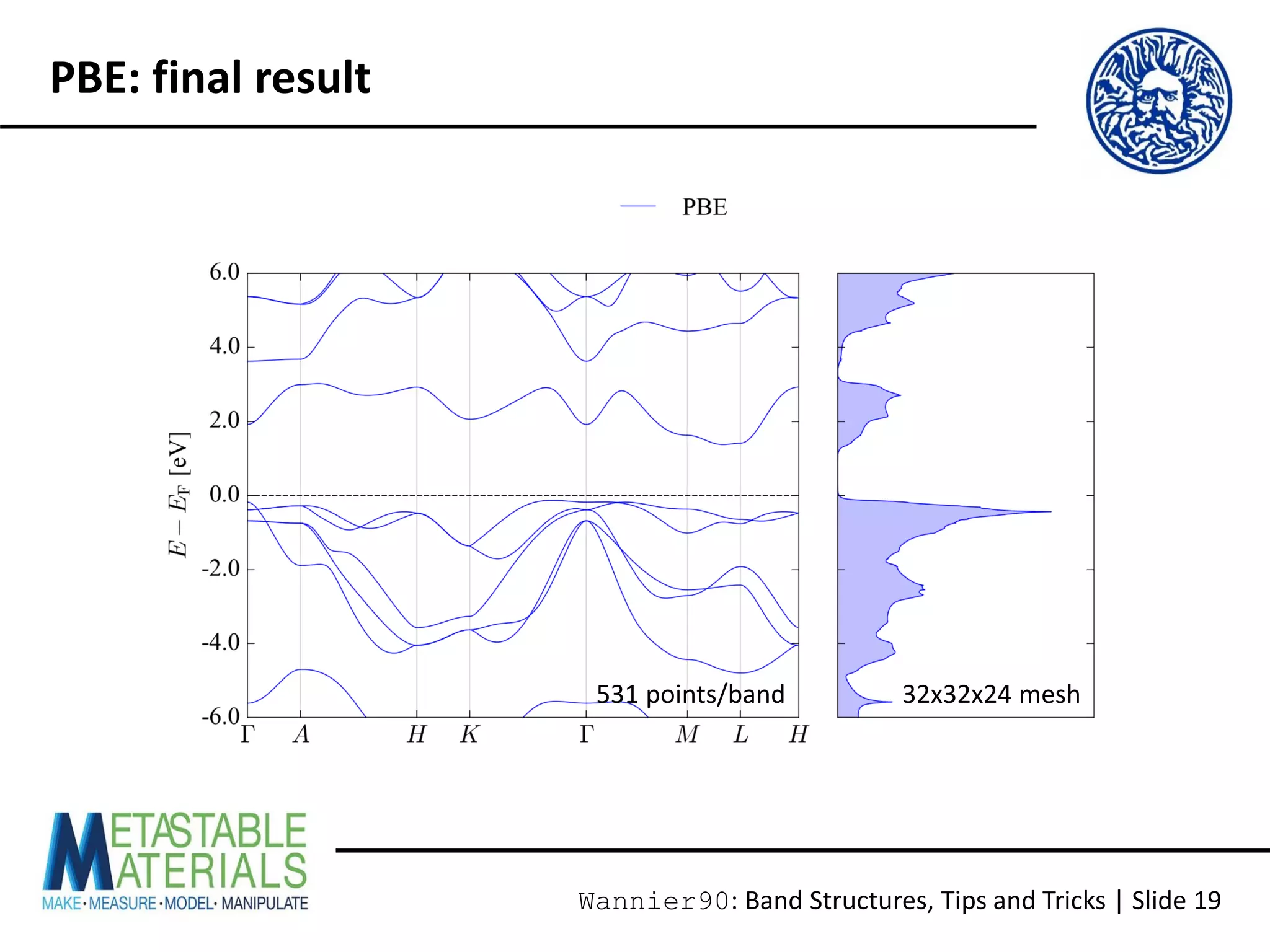 Wannier90: Band Structures, Tips and Tricks | PDF
