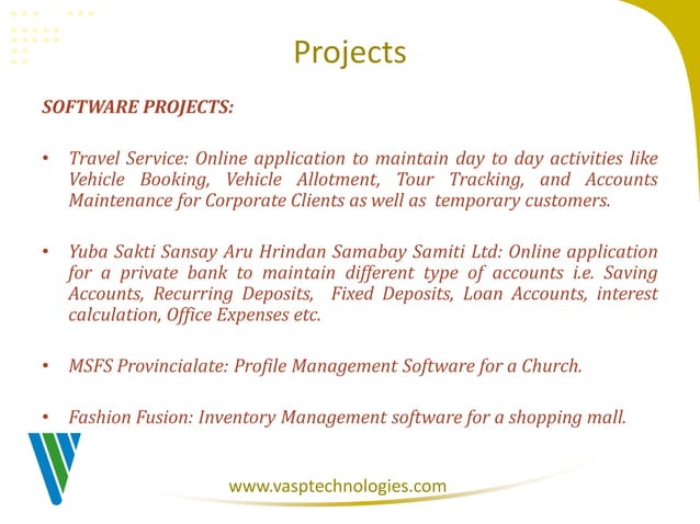 Vasp Technologies | PPT