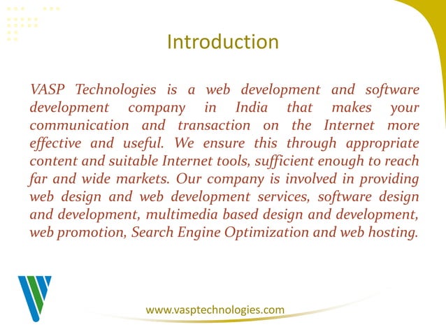 Vasp Technologies | PPT