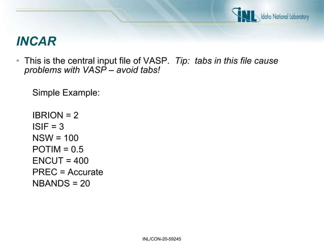 vasp_tutorial.pptx | Chemistry | Science