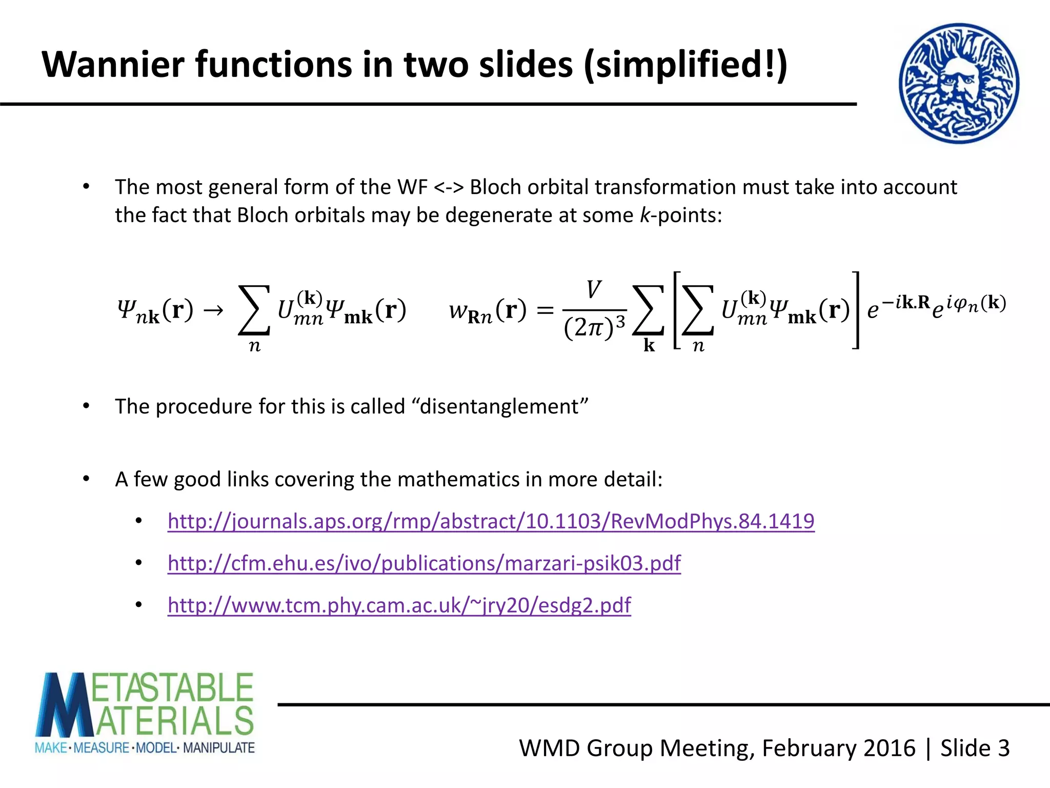 VASP And Wannier90: A Quick Tutorial | PDF