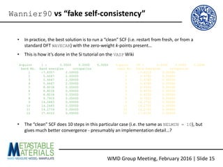 VASP And Wannier90: A Quick Tutorial | PDF