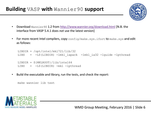 VASP And Wannier90: A Quick Tutorial | PDF | Programming Languages | Computing
