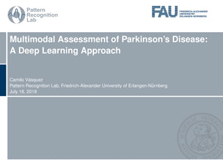 Multimodal Assessment of Parkinson’s Disease: A Deep Learning Approach | PDF