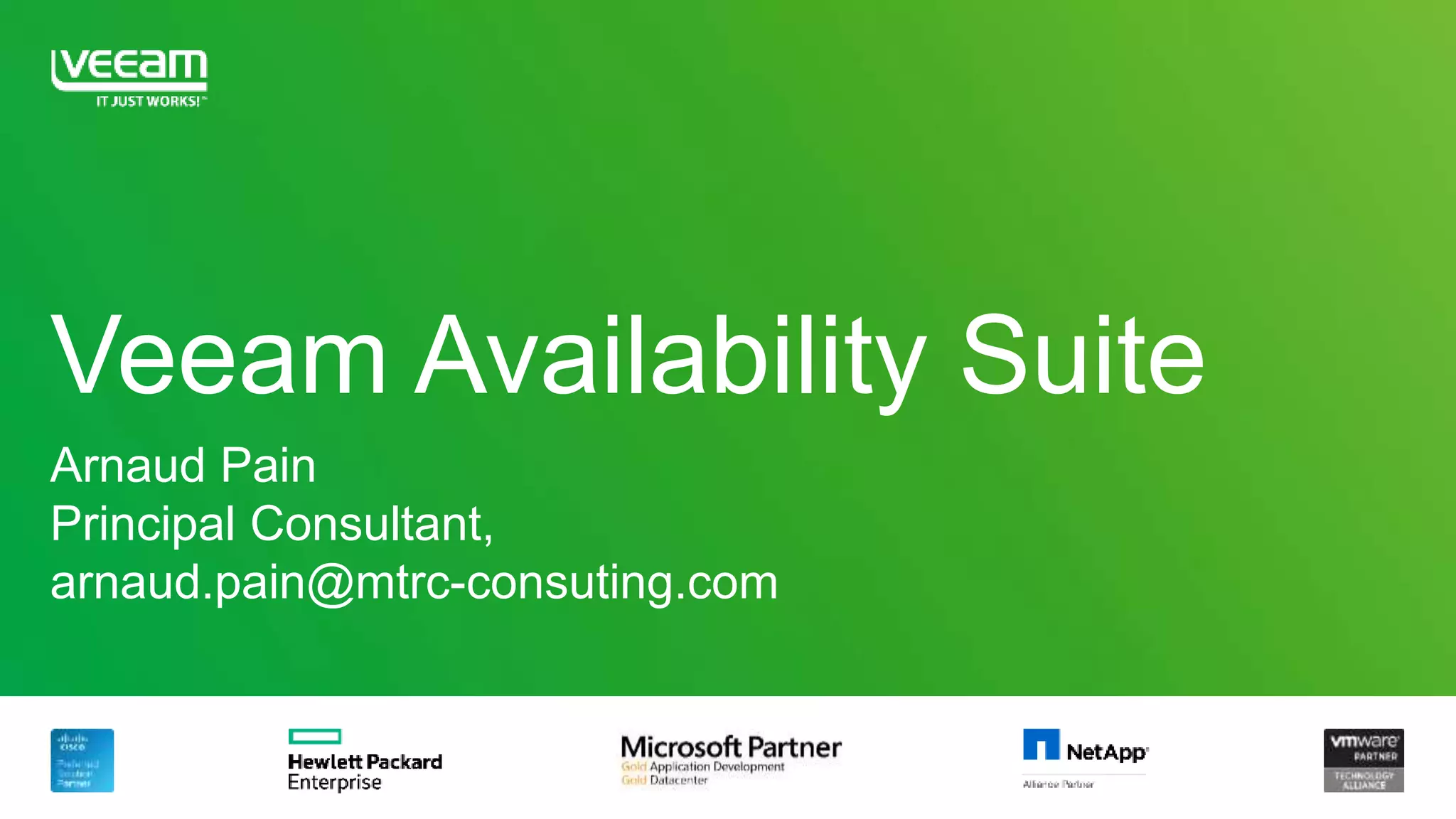 Veeam Availability Suite | PPTX