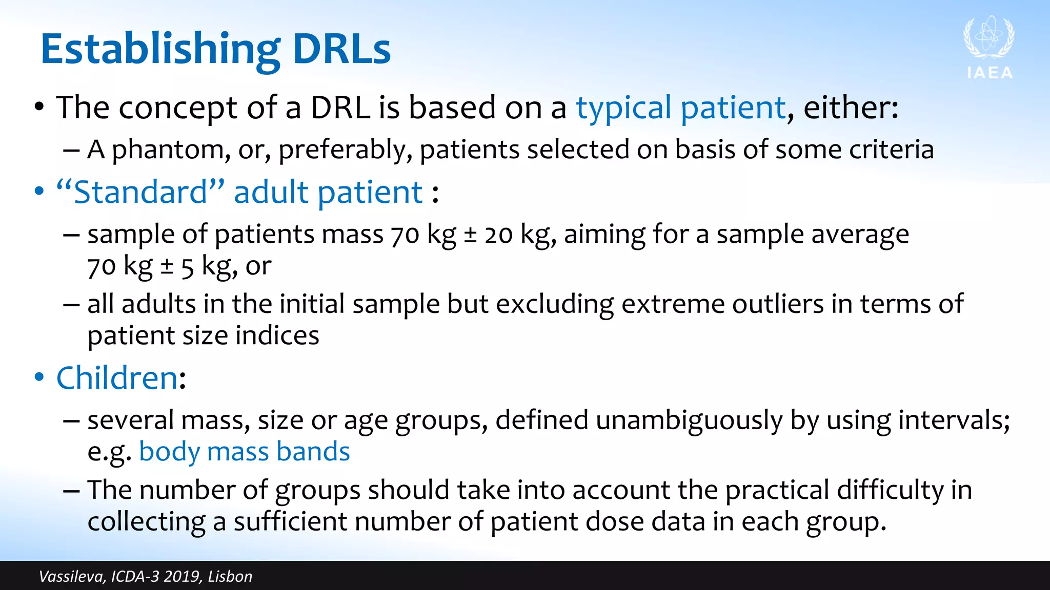 Diagnostic Reference Levels (DRLs): The concept and use | PDF
