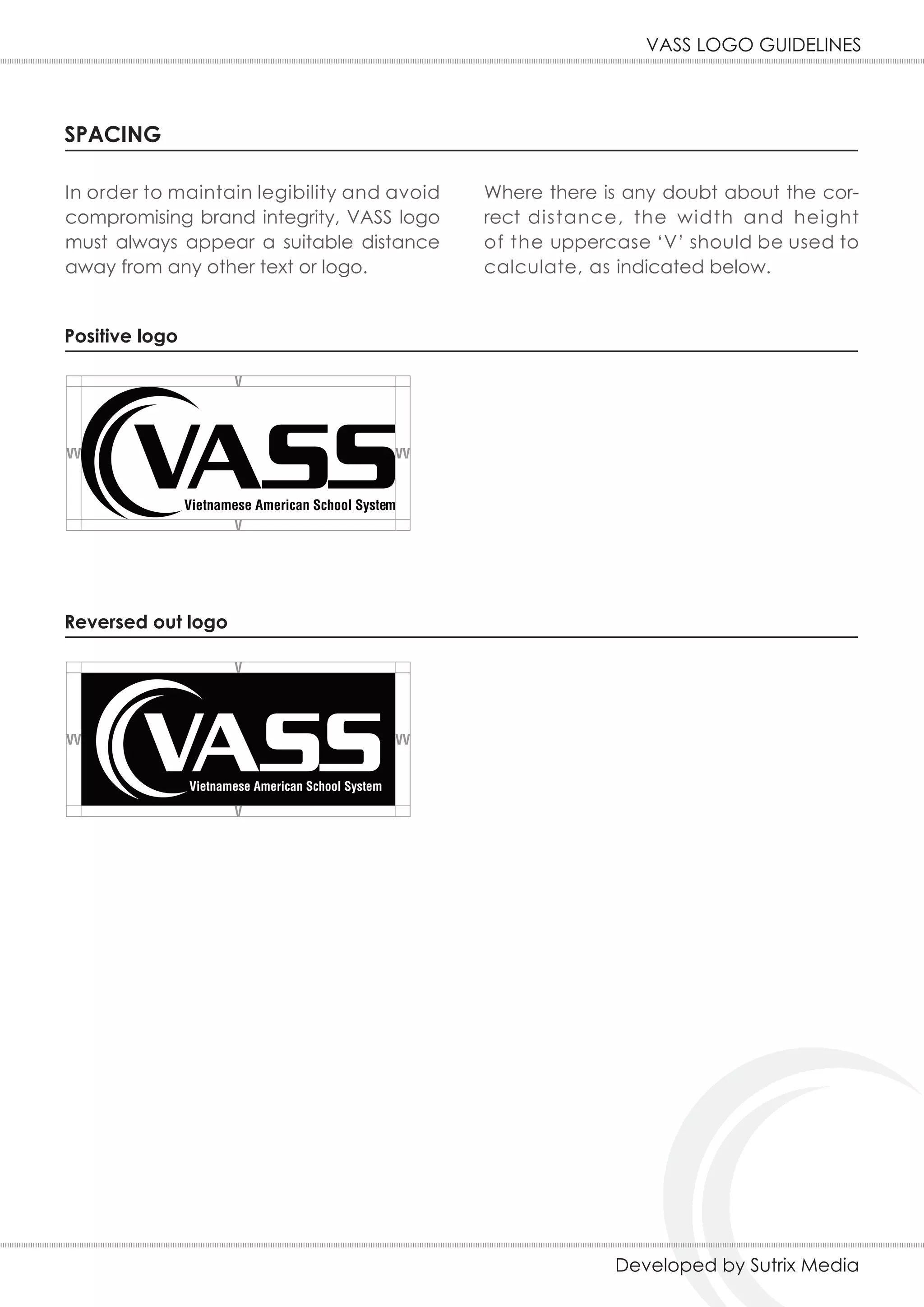 VASS LOGO GUIDLINE | PDF