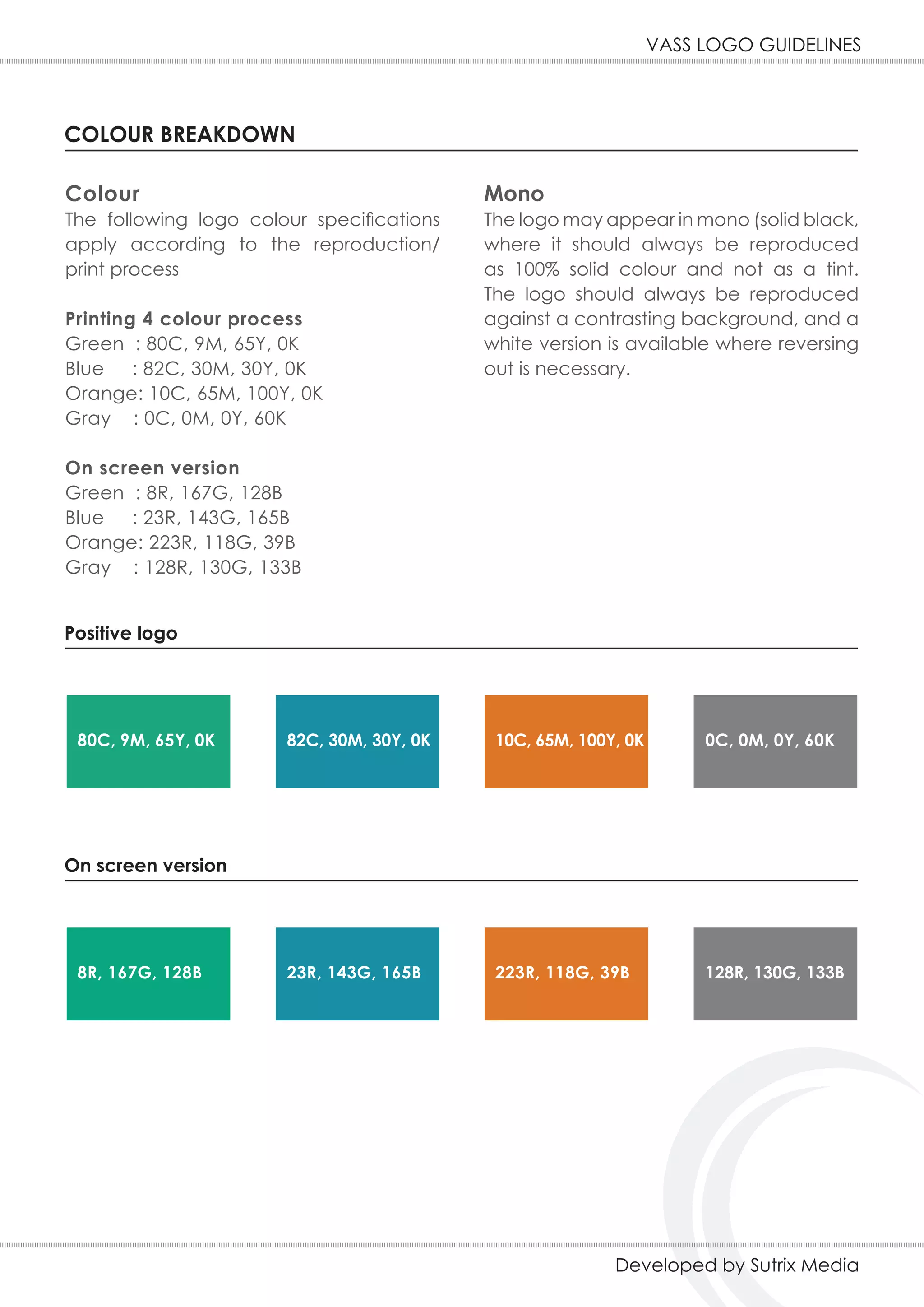 VASS LOGO GUIDLINE | PDF