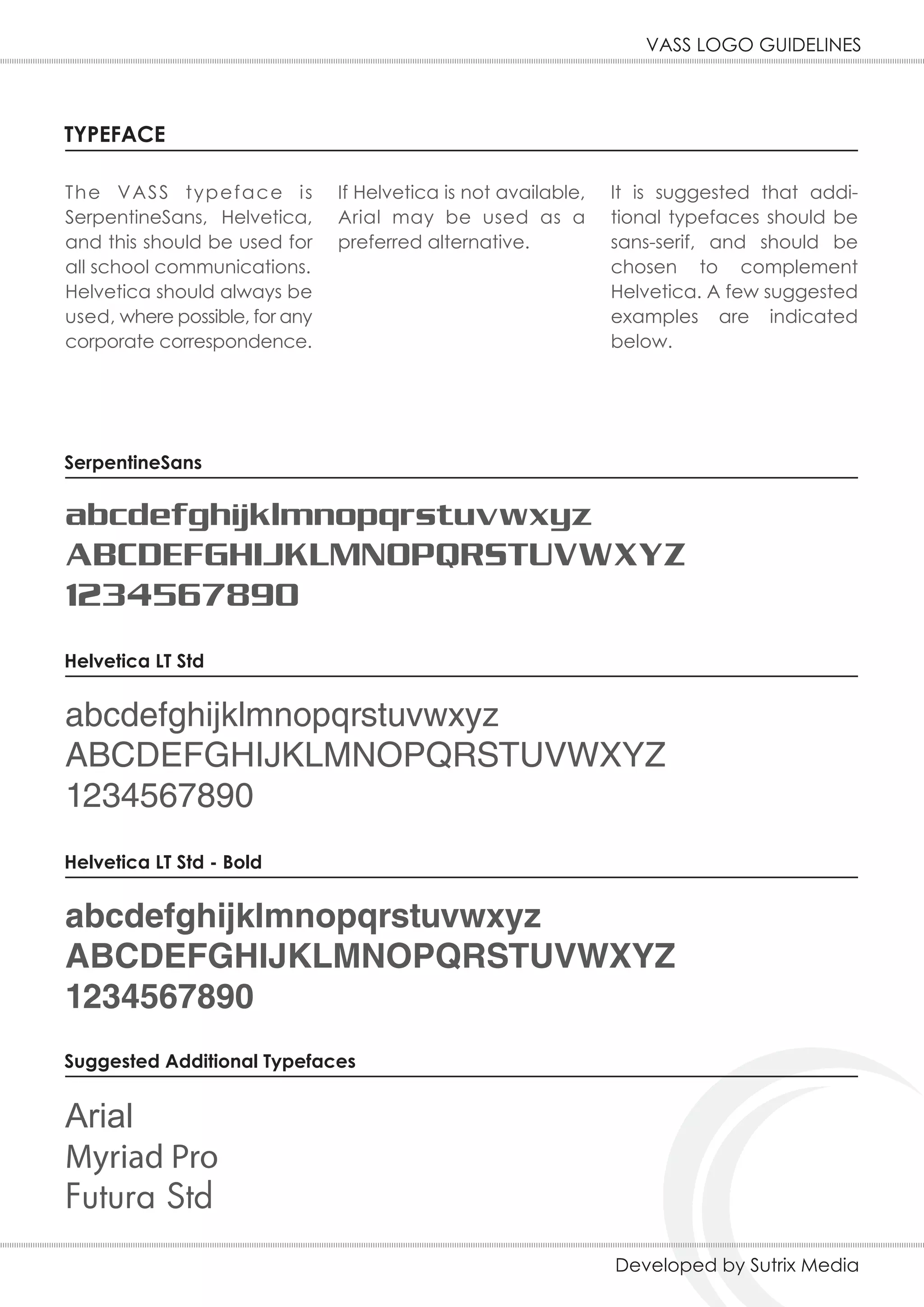 VASS LOGO GUIDLINE | PDF