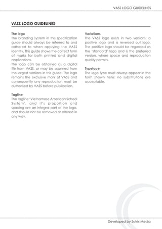 VASS LOGO GUIDLINE | PDF