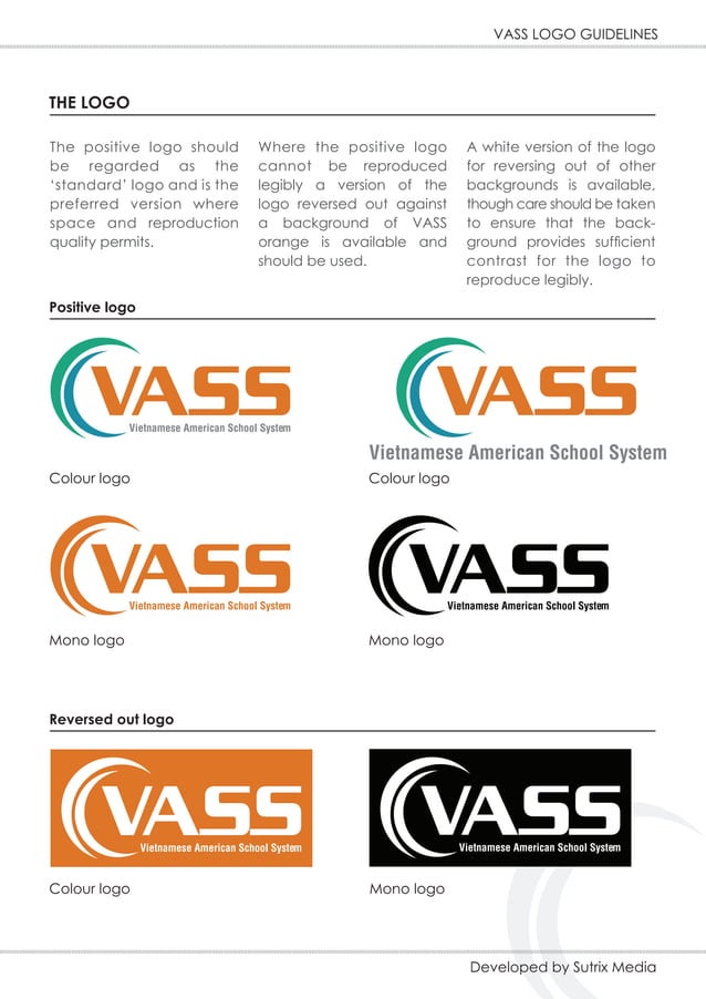 VASS LOGO GUIDLINE | PDF