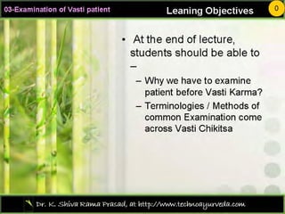 Vasti 03-examination00 | PDF