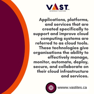 VaST ITES INC. - Give the definition for Cloud tools..pdf