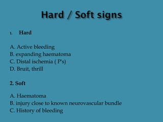 Vascular trauma | PPT