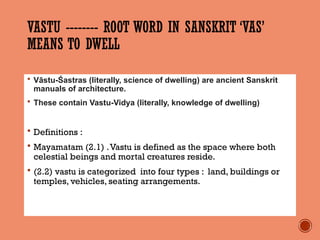 Comprehensive Study of Vastu Shastra: Ancient Indian Architectural ...