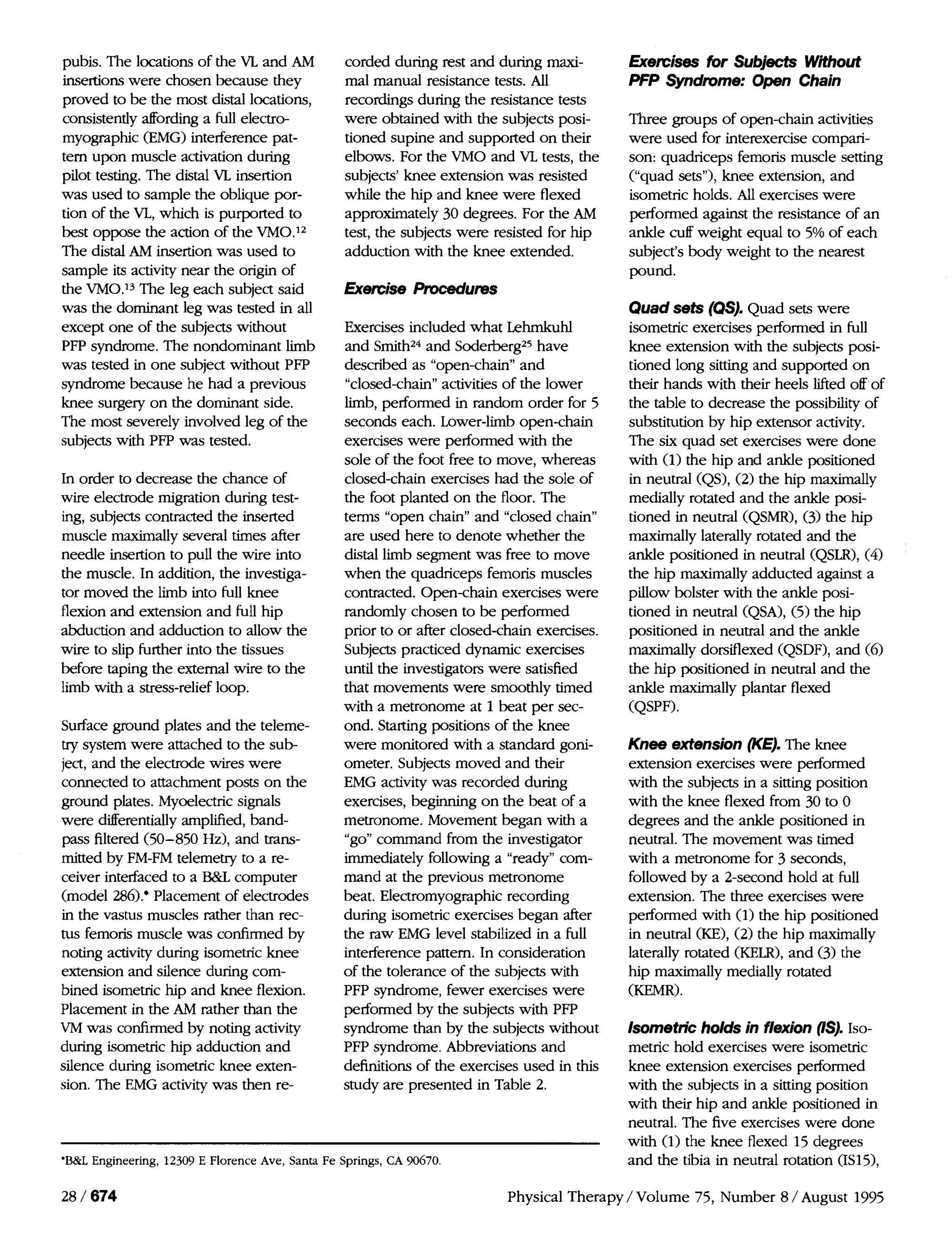Vastus medialis oblique vastus lateralis muscle activity ratios | PDF