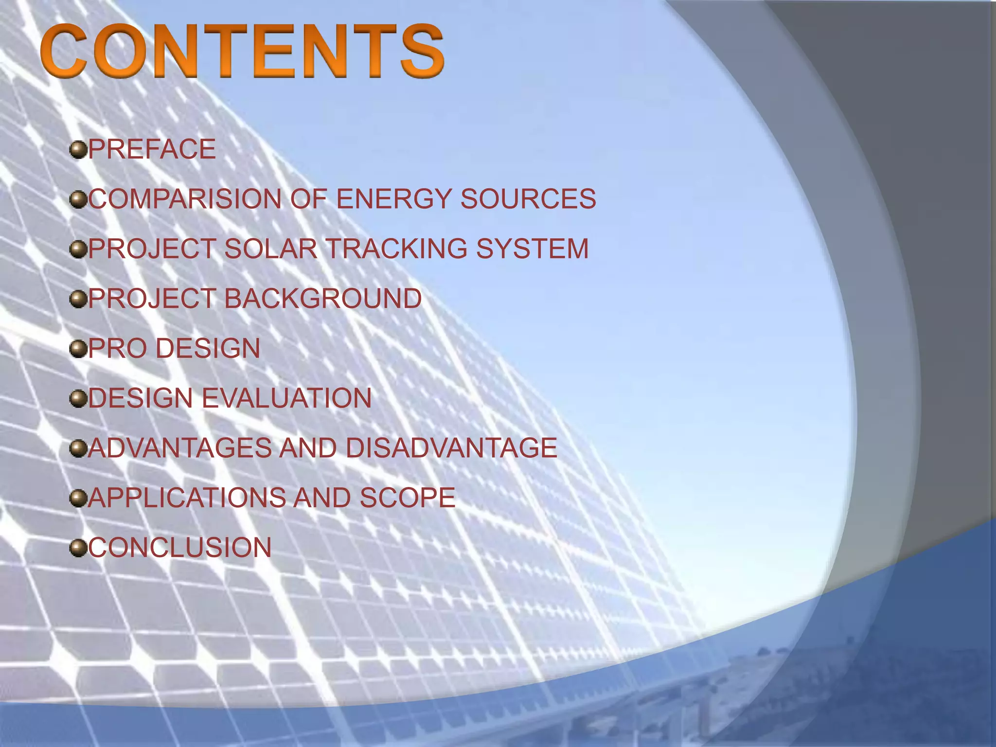 solar tracking system | PPTX