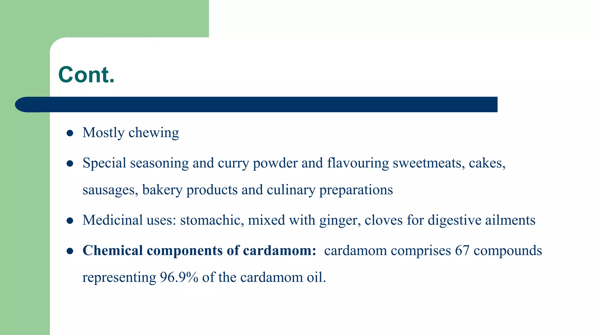 Production Technology Of Cardamom | PPTX
