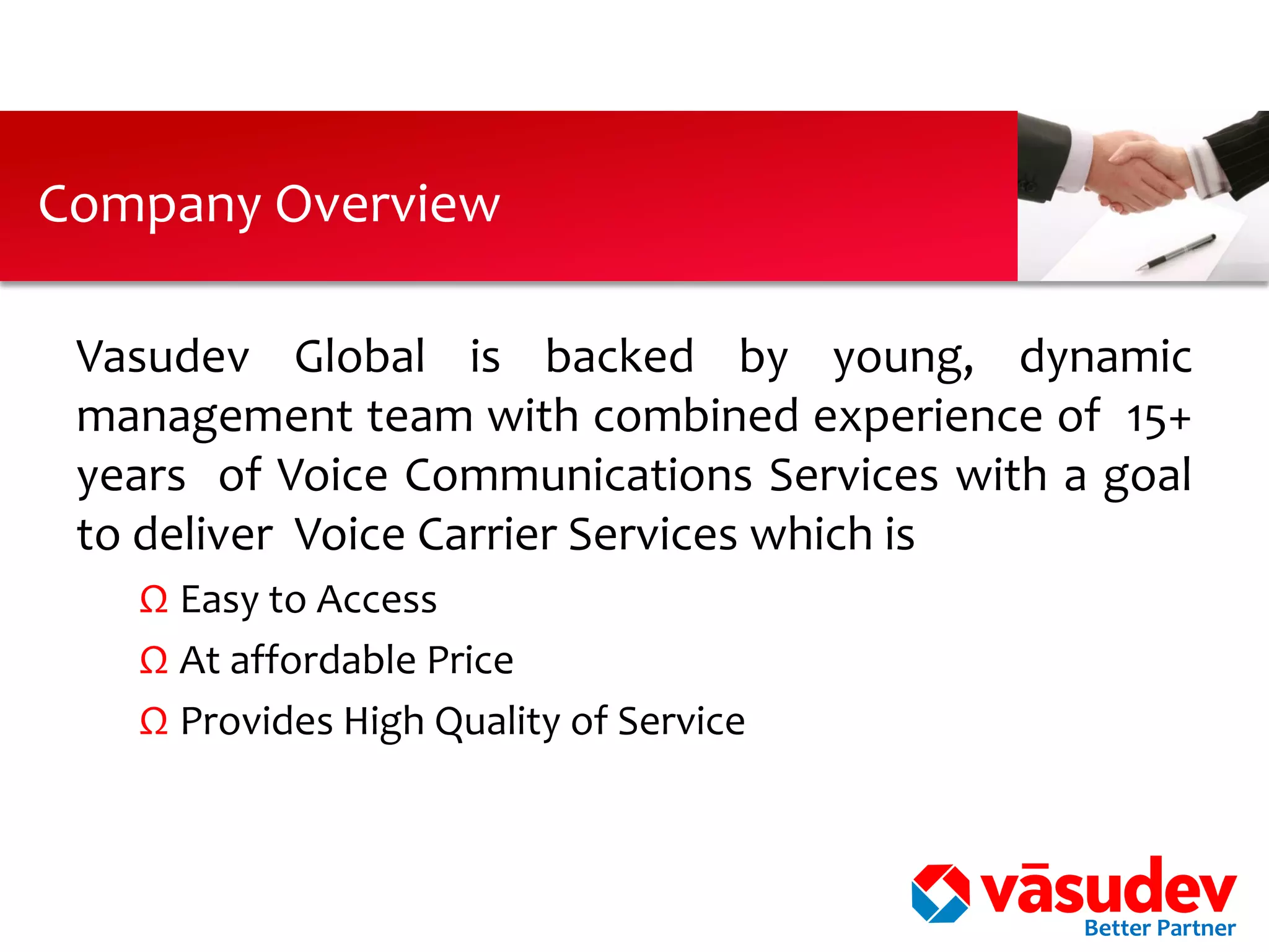 Vasudev Global Profile | PDF | Business | Business and Finance