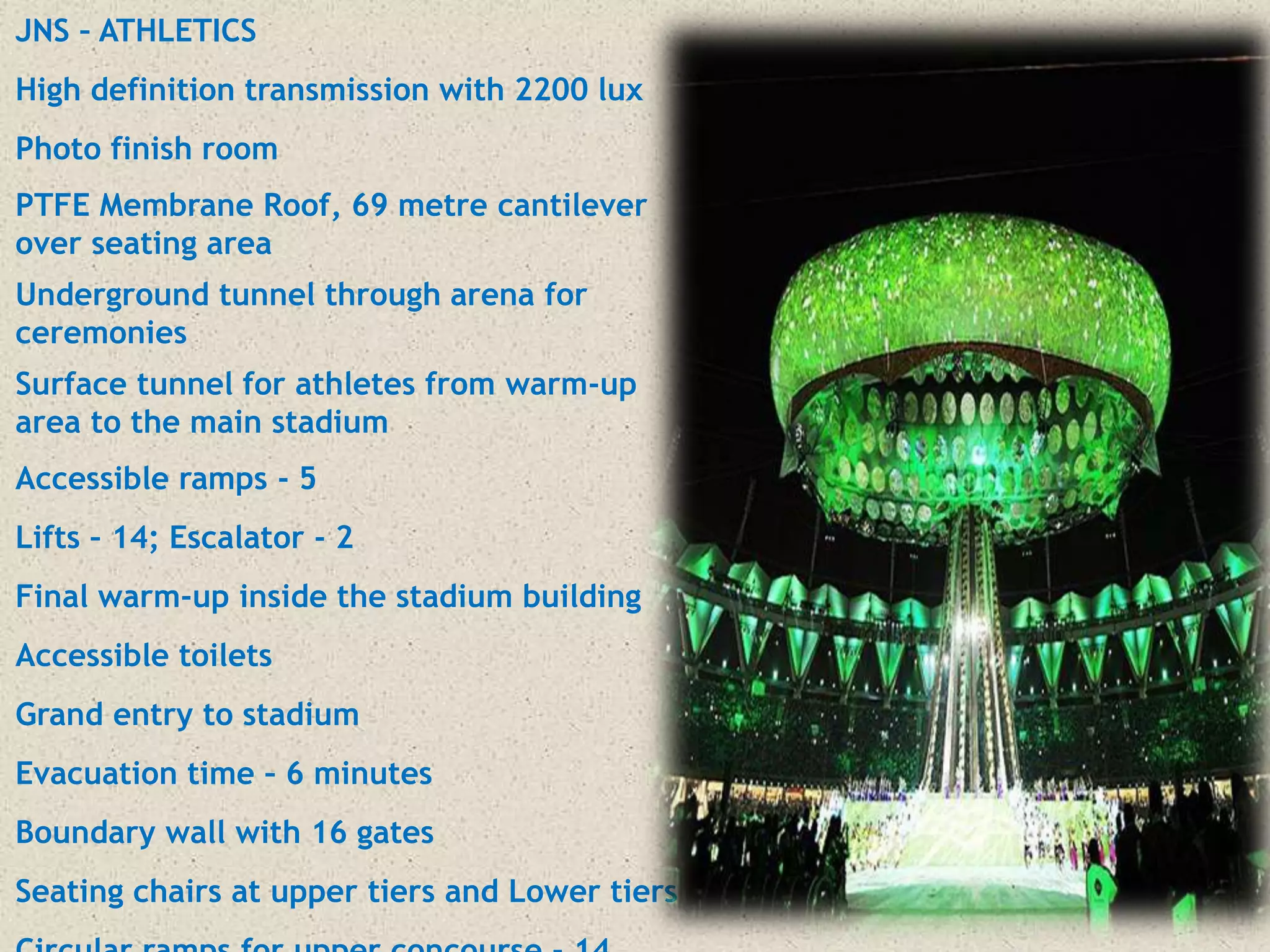 presentation on jln stadium | PPTX