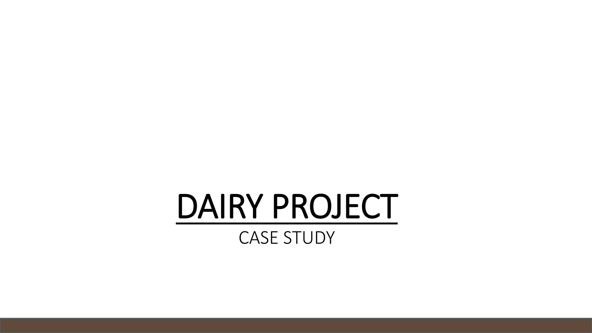 Vasudhara dairy case study | PDF