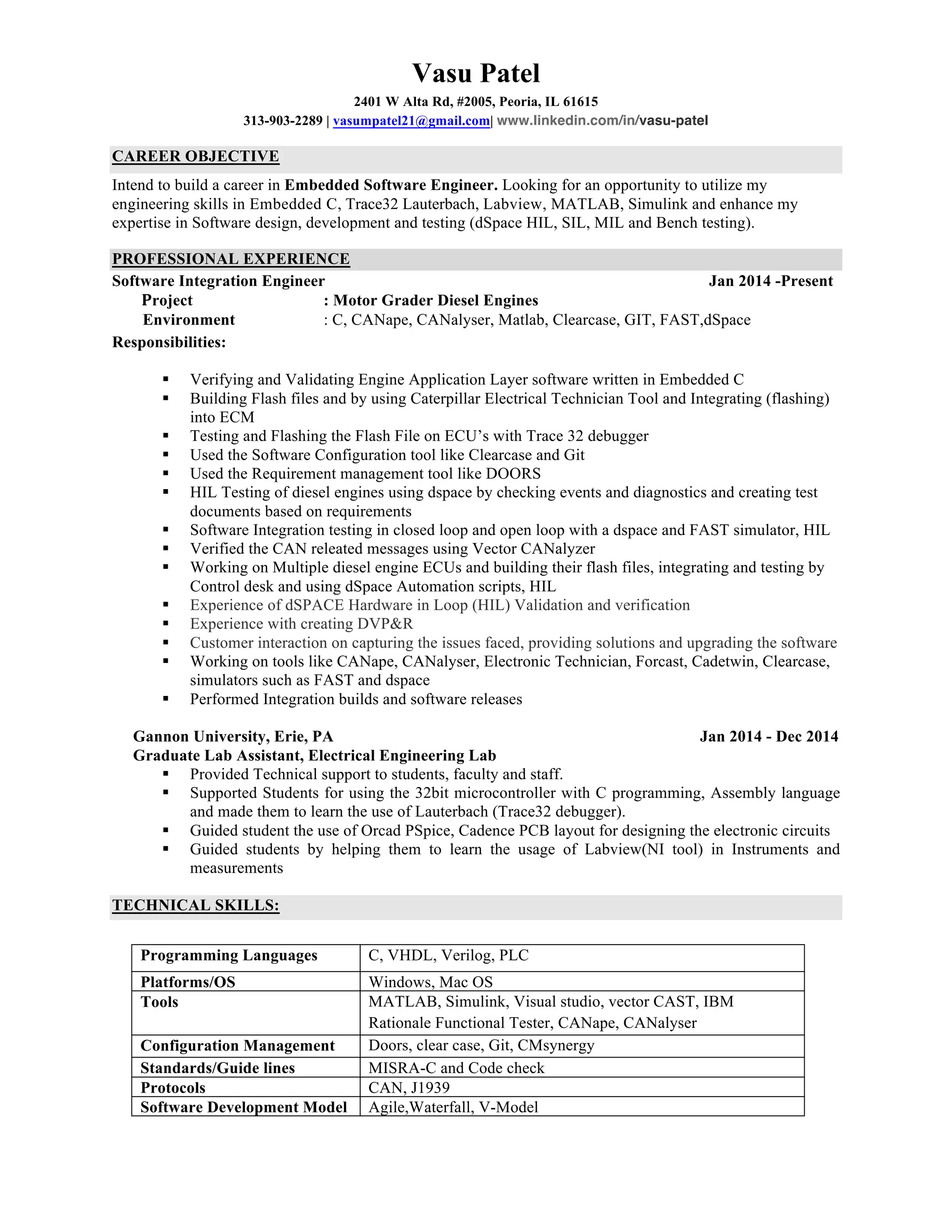 Embedded Software Engineer | PDF | Computer Software and Applications | Computing