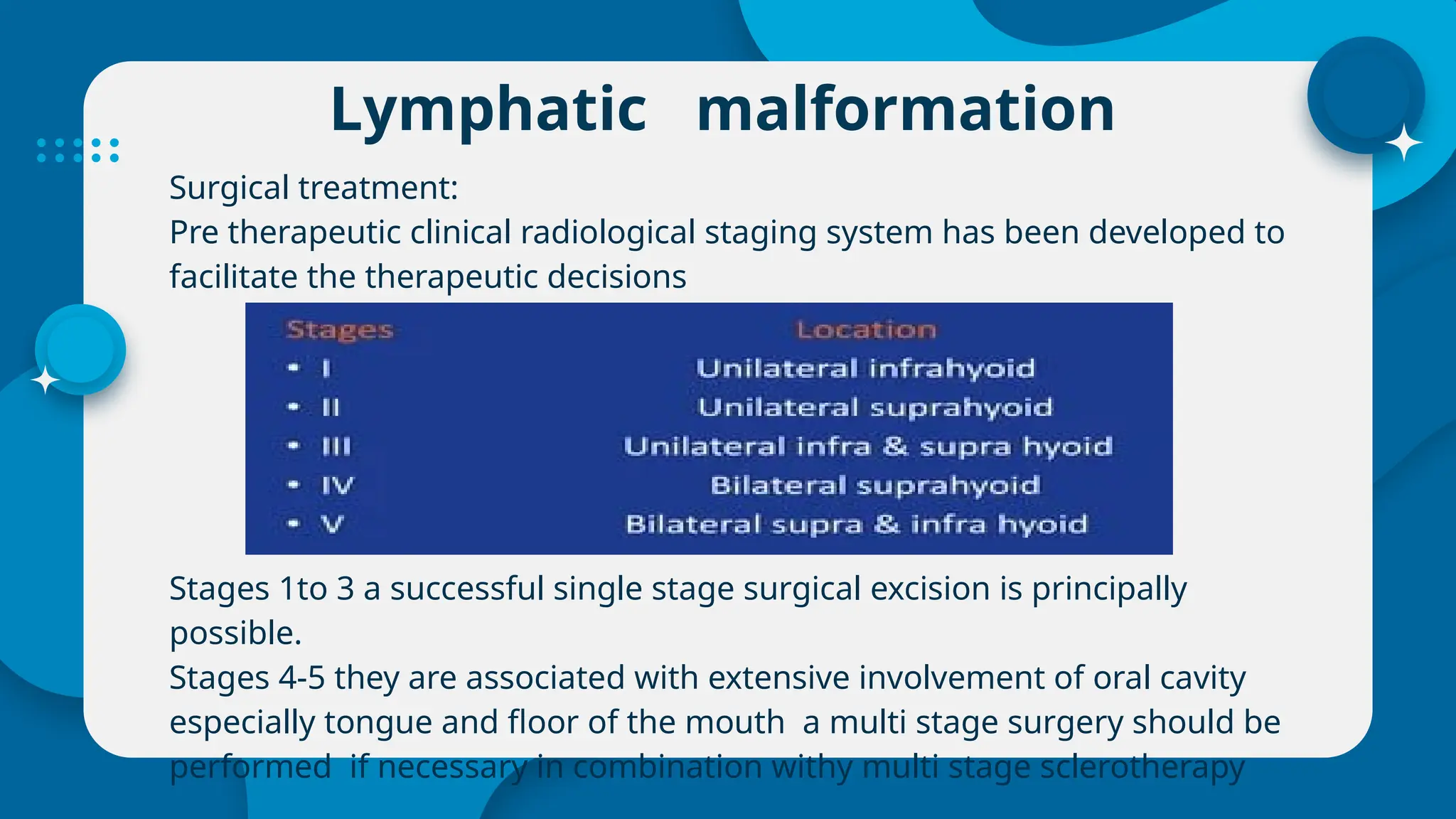 Management of vascular malformations | PPTX