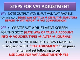 TALLY Vat ENTRY | PPSX
