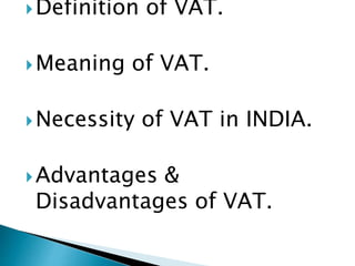 Vat | PPT