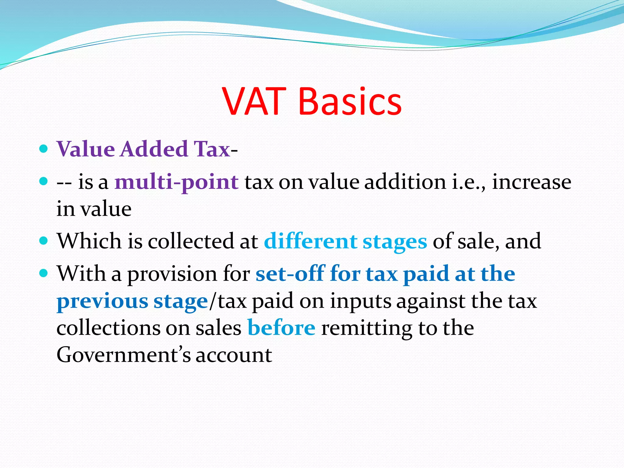 Value Added Tax | PPTX