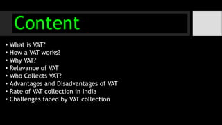 VAT | PPTX | Personal Taxes | Personal Finance