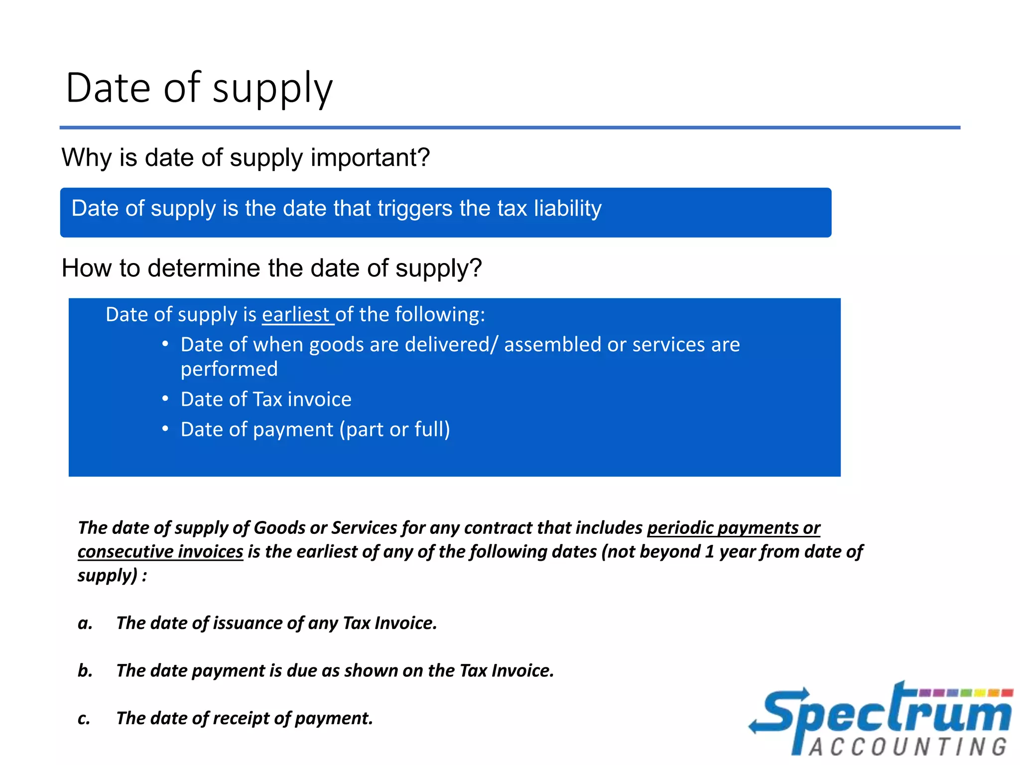VAT in UAE Explained - Spectrum Auditing and accounts | PPTX