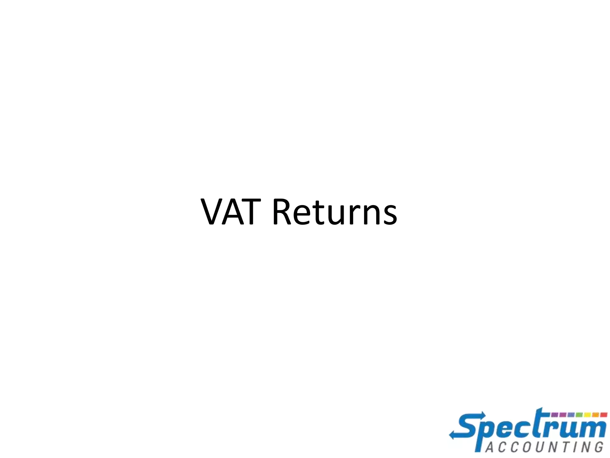 VAT in UAE Explained - Spectrum Auditing and accounts | PPTX