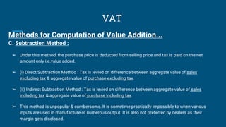 VAT- Value Addition Tax | PPTX