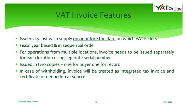 Vat accounting system new vat | PPT