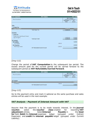 VAT Adjustment in Tally ERP 9 | PDF